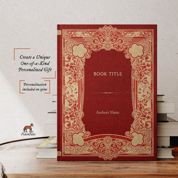 Red Hardcover Book - Etsy