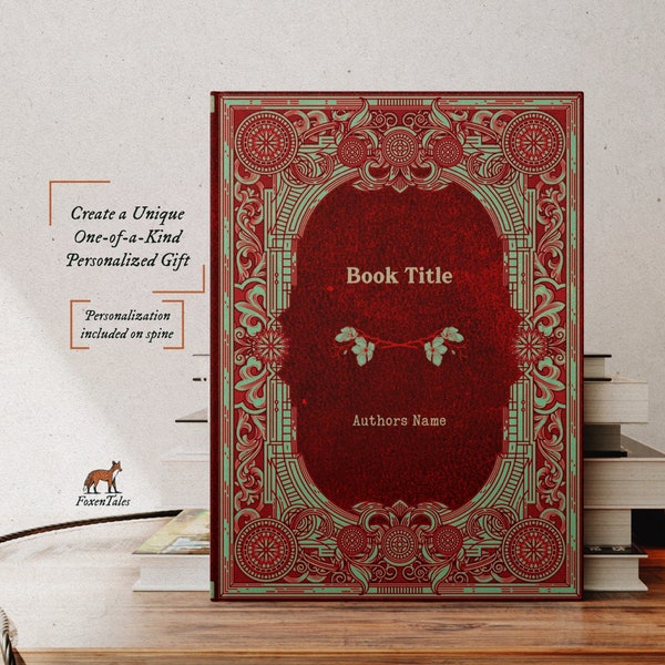 Red Hardcover Book - Etsy
