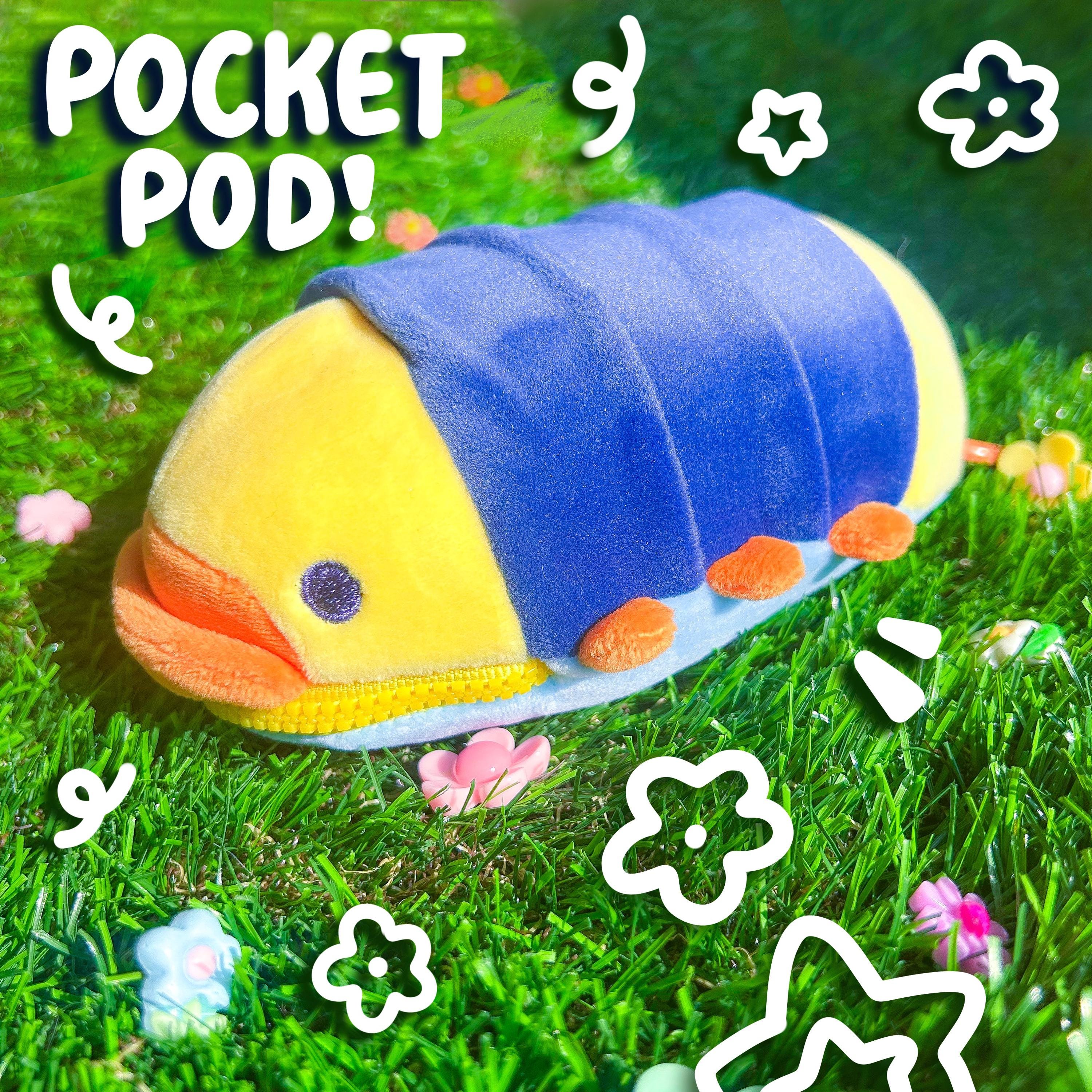 Pocket Pod Plushie Keychain Rubber Ducky Isopod Pouch Pillbug Stuffed ...