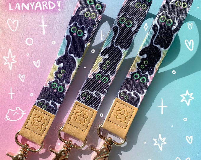 Void Cat Lanyard Cute Cats Kitten Black Cat Pet - Etsy