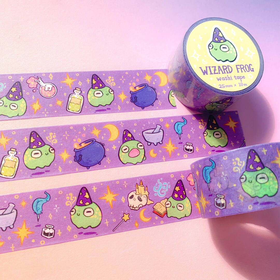 Wizard Frog Washi Tape Magical Potion Witch Halloween Froggy Stickers ...