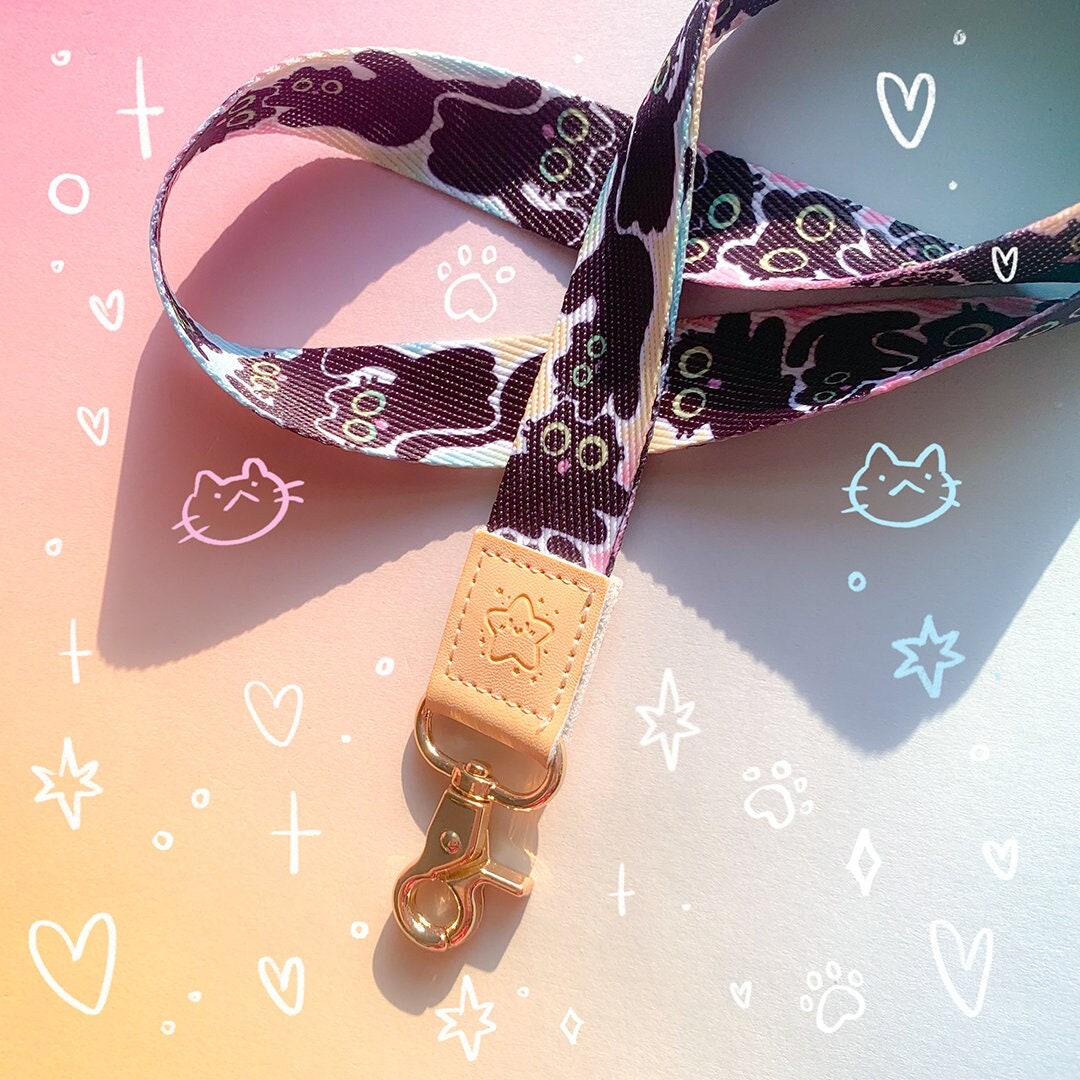 Void Cat Lanyard Cute Cats Kitten Black Cat Pet - Etsy