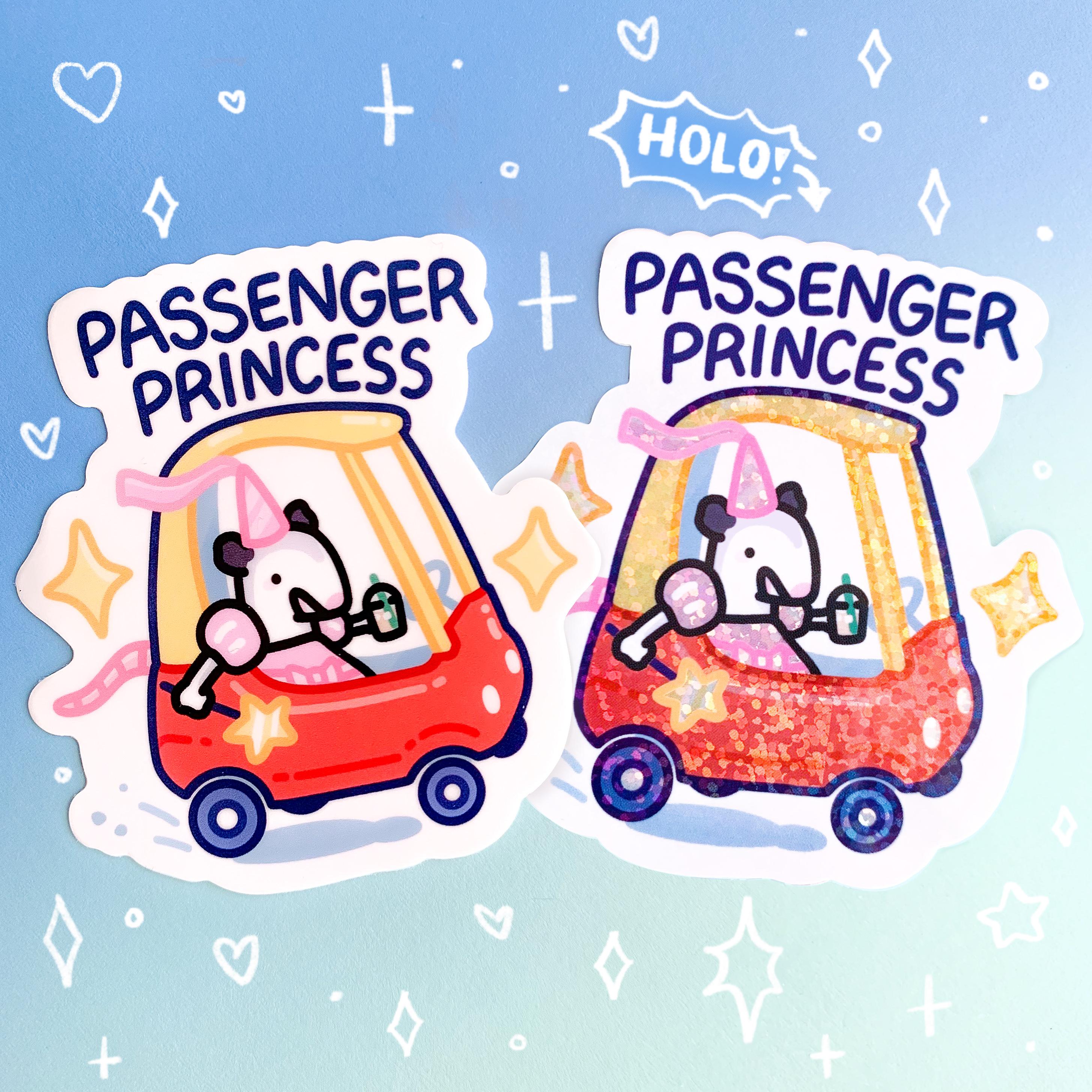 Passenger Princess Holographic Waterproof Sticker Cute Opossum ...