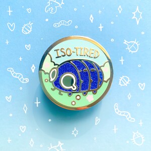 Isotired Isopod Gold Enamel Pin Cute Bug Art Nature Spring - Etsy