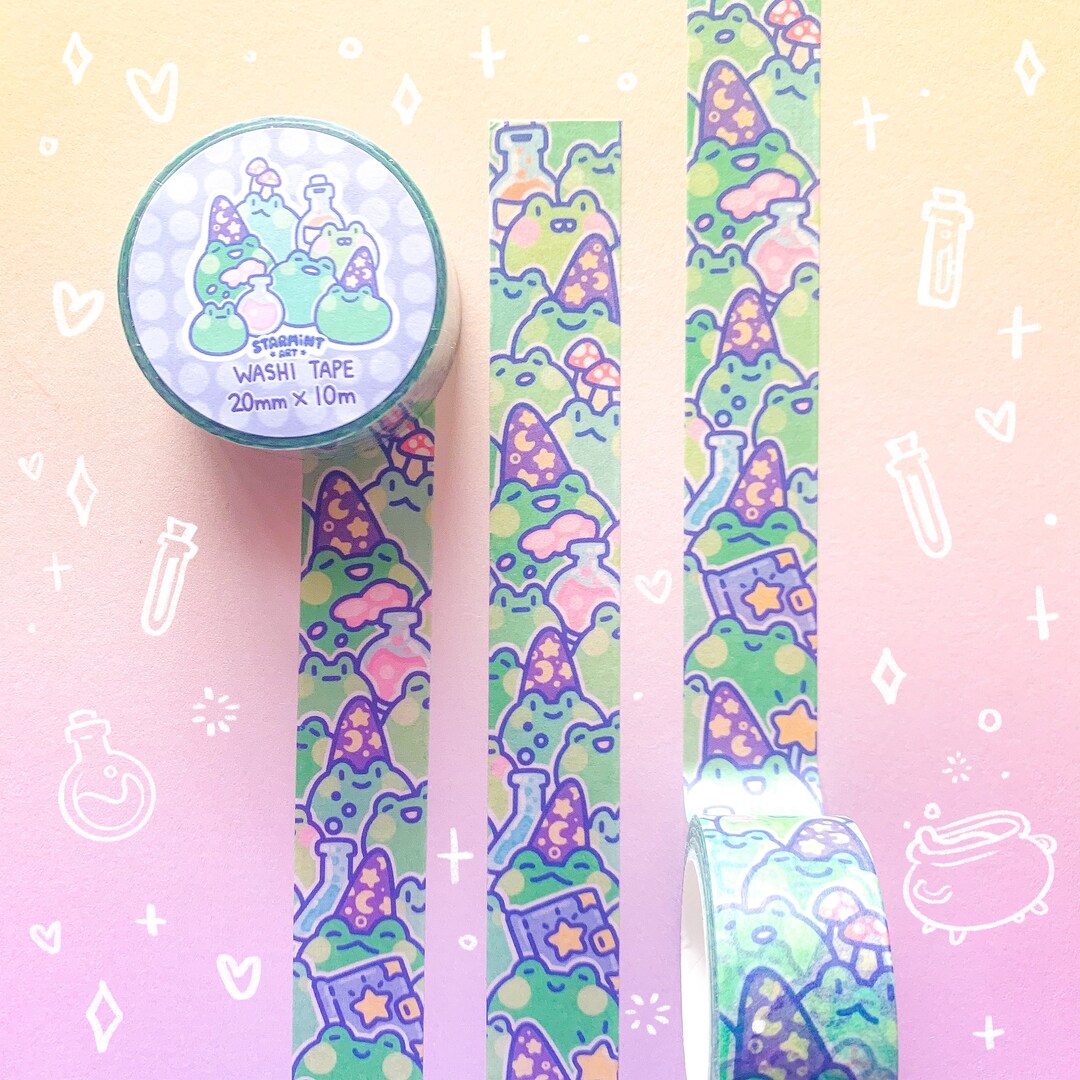 Wizard Frog 2.0 Washi Tape Magical Potion Witch Halloween Froggy ...