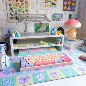 Bug Field Desk Mat Mousepad Gaming Set up Computer Desk Water-resistant ...