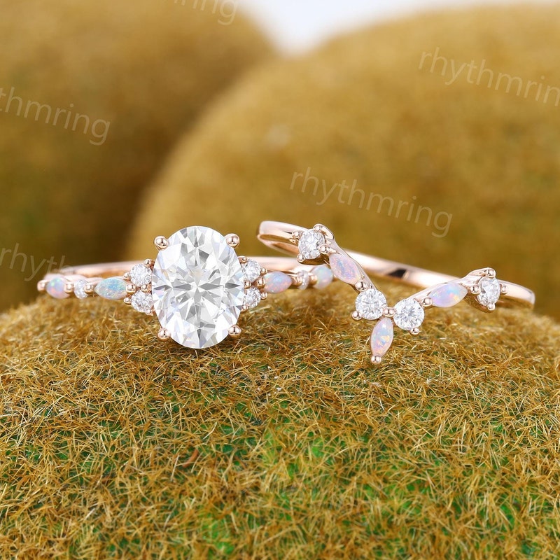 Engagement Ring Set - Etsy