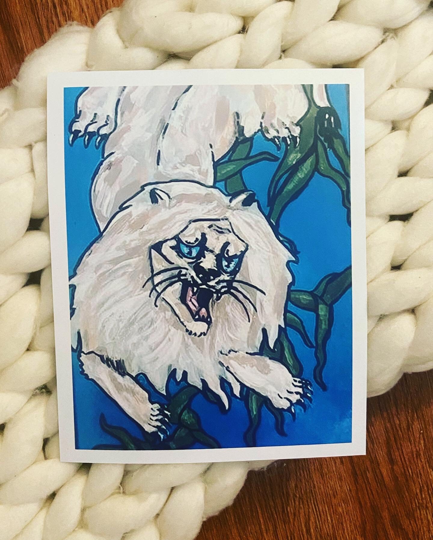 Weeping Lion Print - Etsy