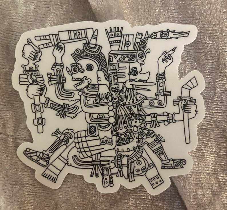 Aztec God Sticker - Etsy