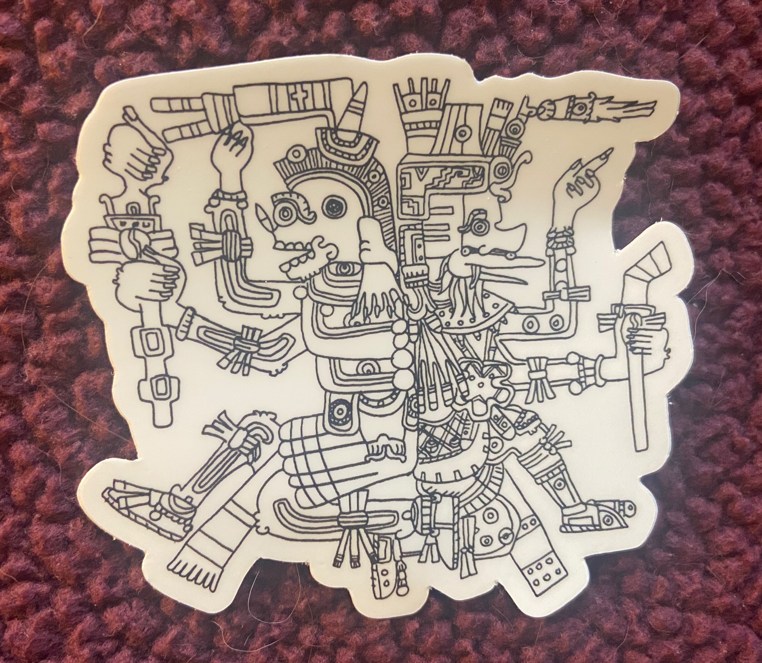 Aztec God Sticker - Etsy