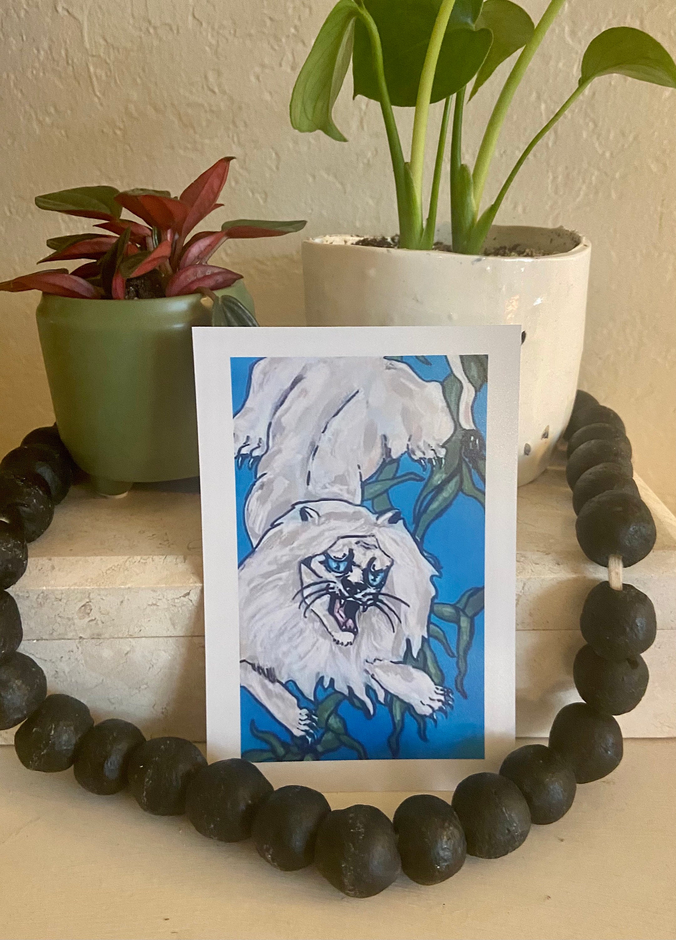 Weeping Lion Print - Etsy