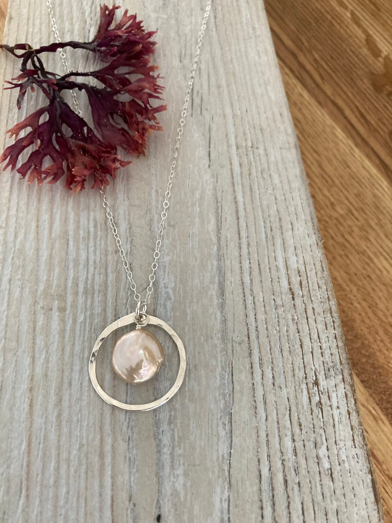 Hammered Sterling Circle - Etsy