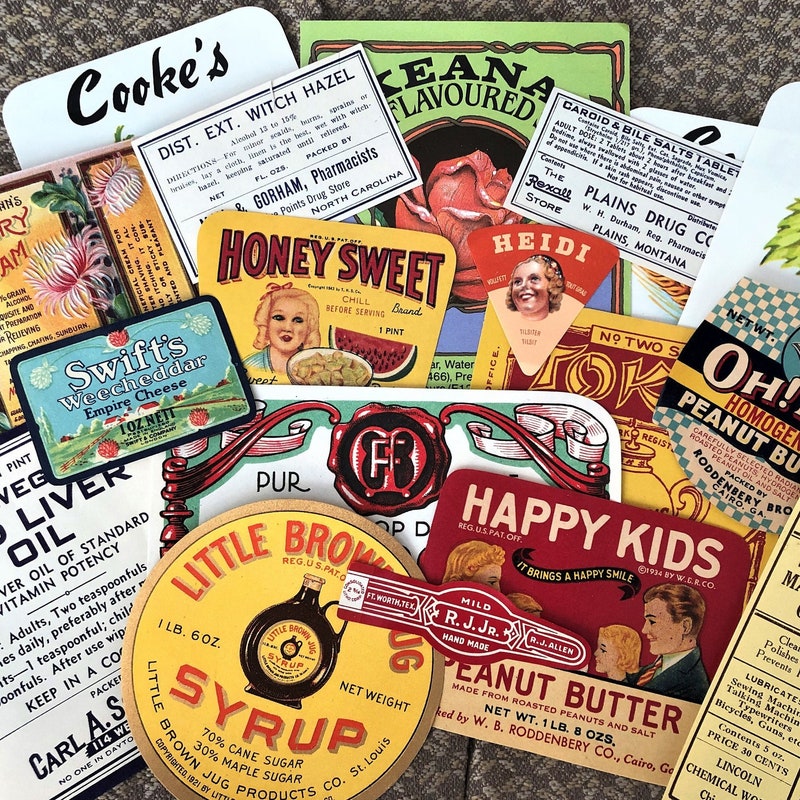Vintage Labels - Etsy