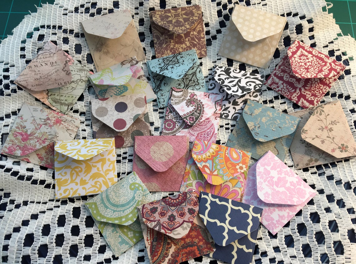 20 Tiny Envelopes Mini Envelopes Lunchbox Envelopes Love - Etsy