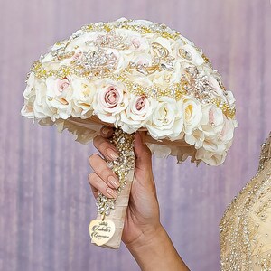 Gold Quinceanera Bouquet Gold Quince Decor Quinceanera Ramo - Etsy