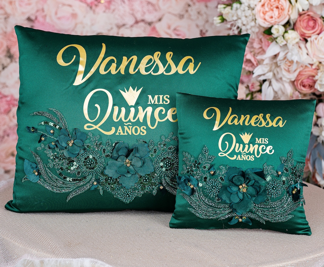 Quince Pillow Quinceanera Mis 15 Anos 15th Quince Birthday Throw Pillow ...