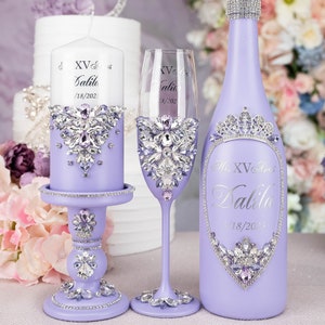 Lilac Quinceanera Bouquet, Lilac Quince Decor, Quinceanera Ramo ...