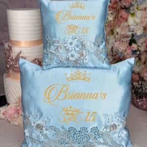 Copas De Quinceanera Baby Blue Gold Brindis De Quinceanera - Etsy