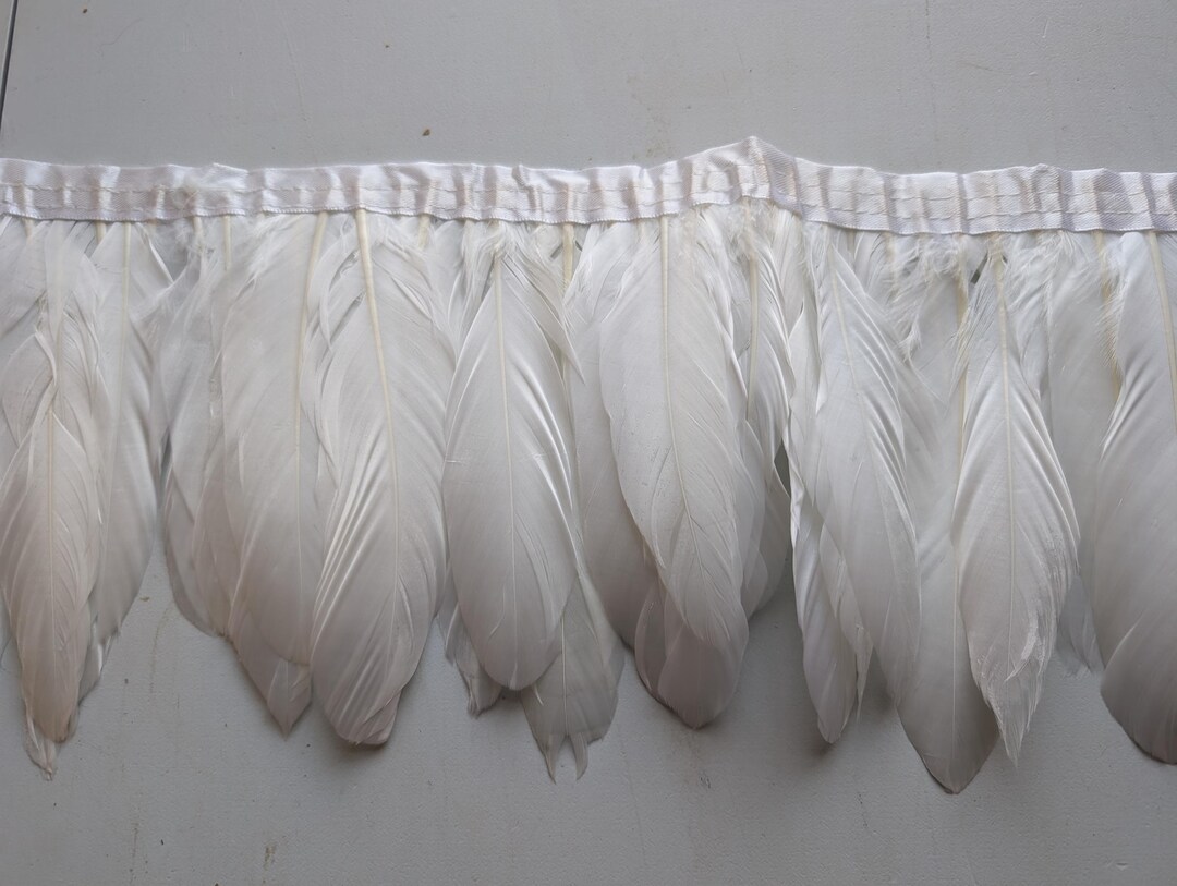 8 Meters of White Feather Trim | Sewing Trim | Costume Feathers | Party ...