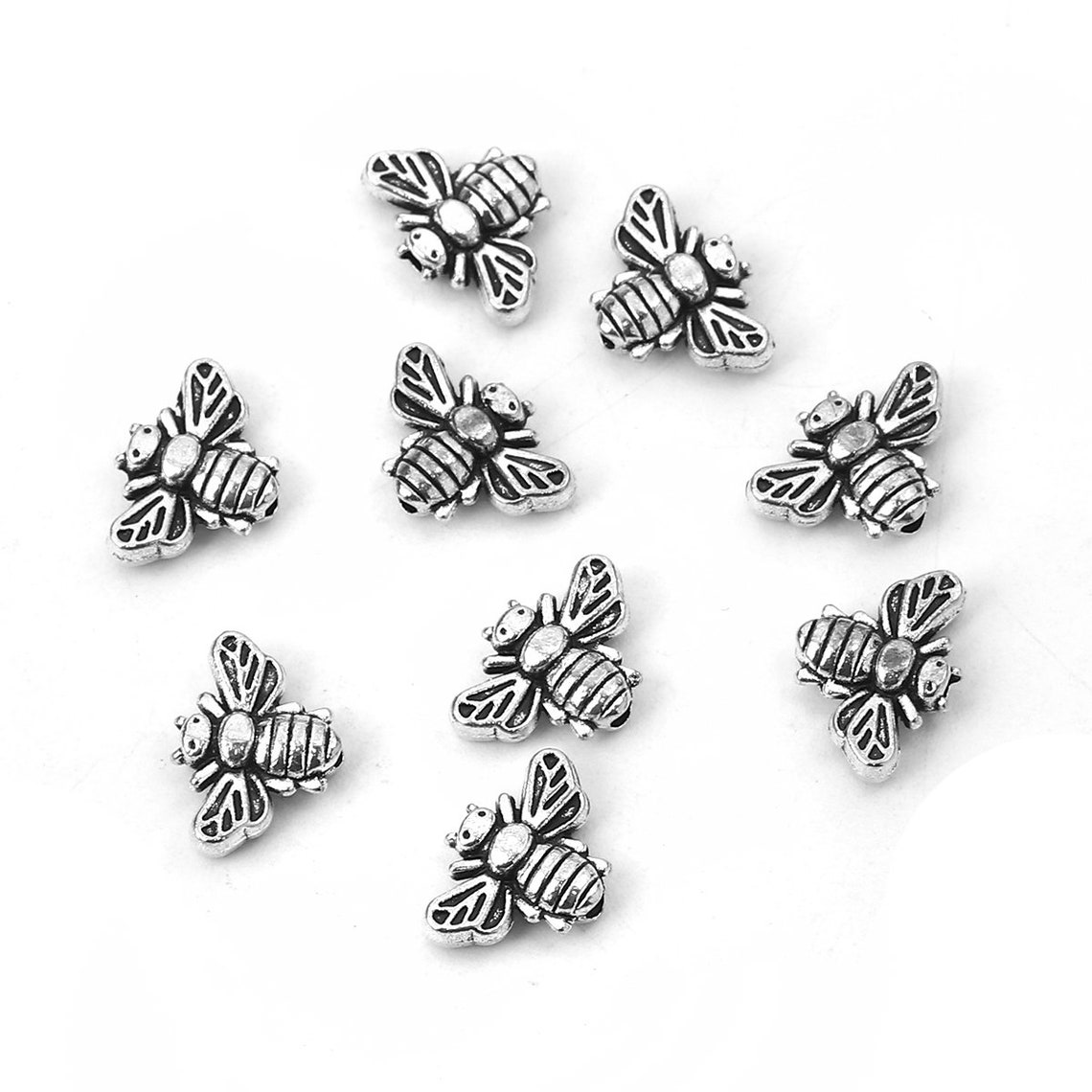 Bumble Bee Beads | Bee Jewelry Findings | Bee Spacer Beads | Pack of ...