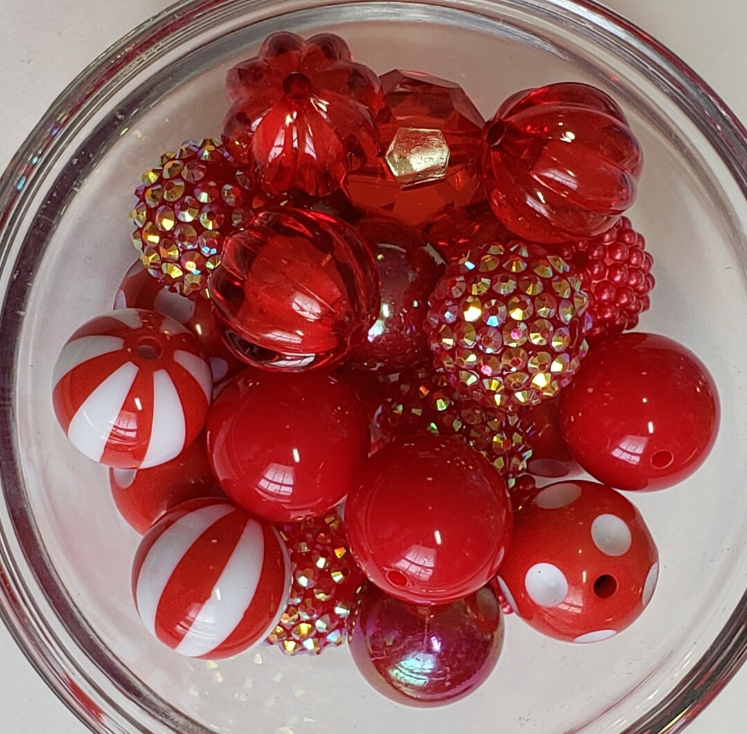 20mm Beads | Assorted Red Beads | Bead Assortment | Jewelry Supply ...