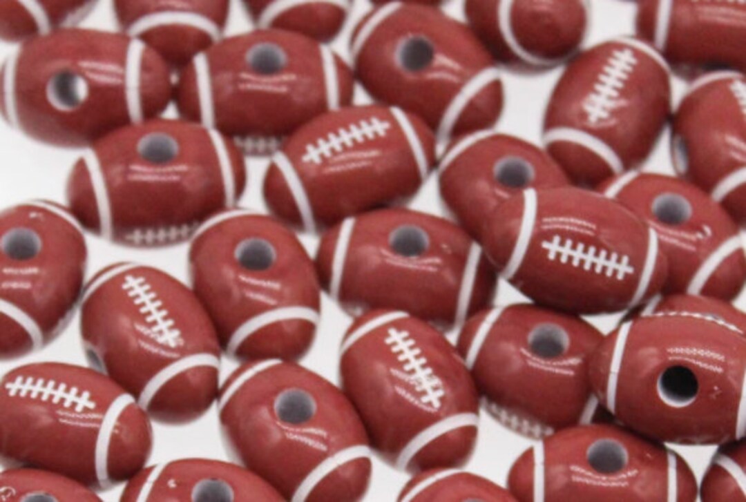 Large Football Beads | Small Football Beads | Big Hole Beads | Large ...