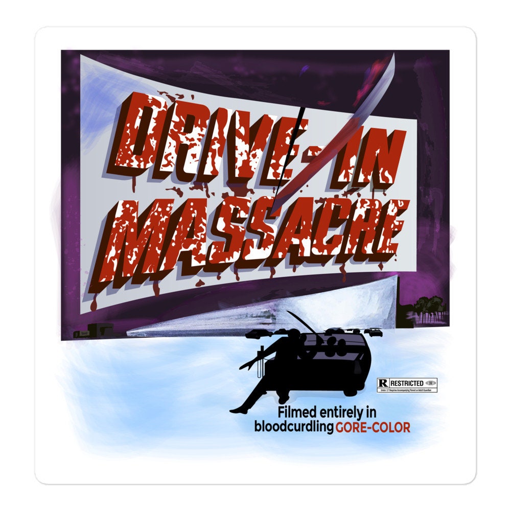 Drive-in Massacre 70's Horror Slasher B Movie Exploitation Kiss Cut ...