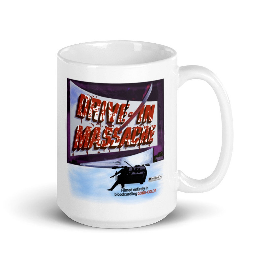 Drive-in Massacre 70's Horror Slasher B Movie Exploitation 11oz 15oz ...
