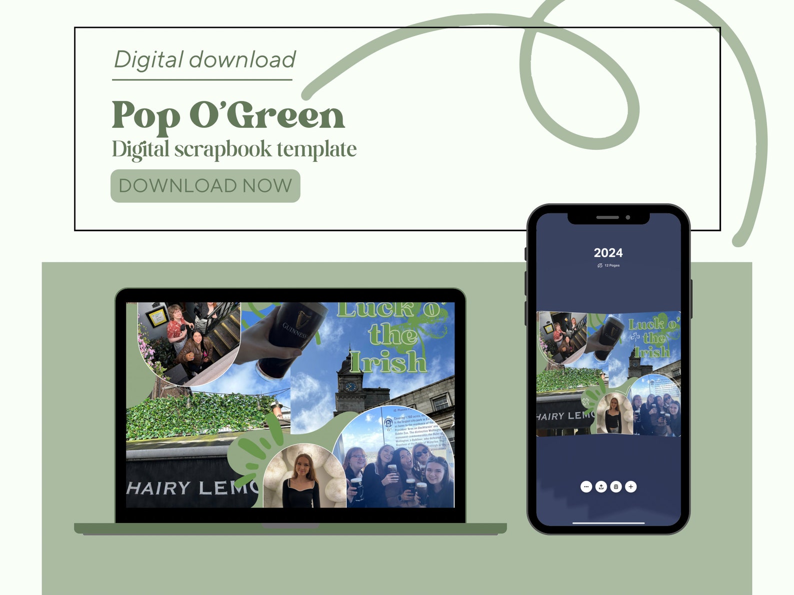 5 Colourful and Fun Digital Scrapbook Templates for Canva - Etsy