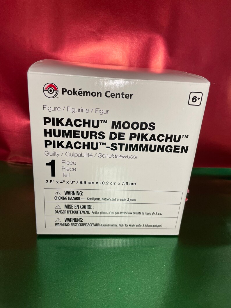 Pokémon Pikachu Collectable Moods Figure guilty Pokémon Center ...