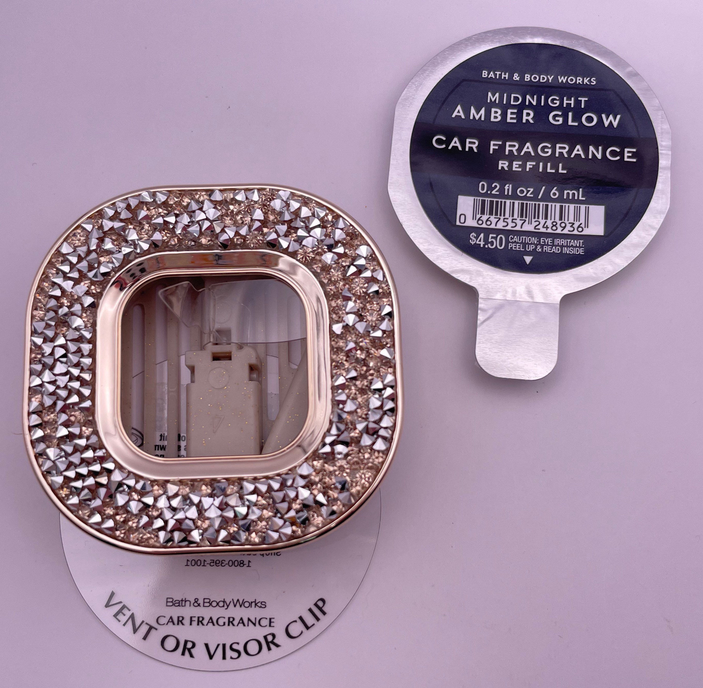 Bling Bath & Body Works Car Fragrance Holder Scentportable Visor Clip ...