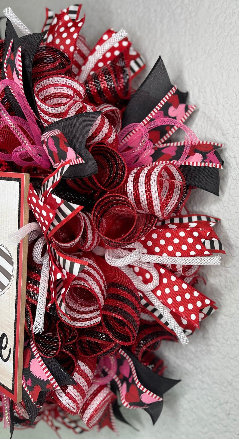 Be Mine Wreath, Valentine Wreath, Valentine Front Door Wreath, Hearts ...