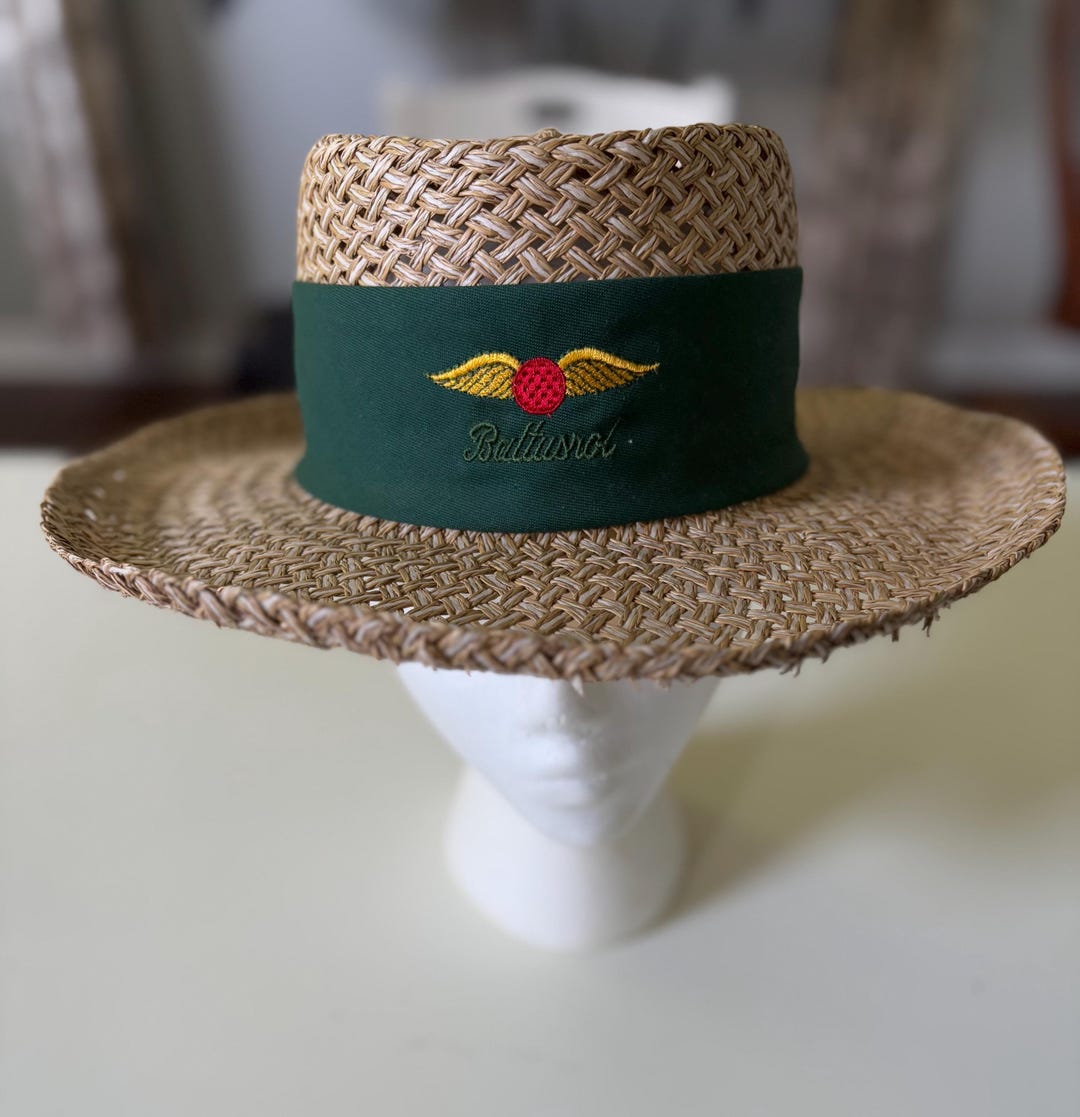 Vintage Women’s Baltusrol Golf Club Straw Hat - Etsy