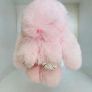 Faux Fur Bunny Rabbit Keychain Bag Charm - Etsy