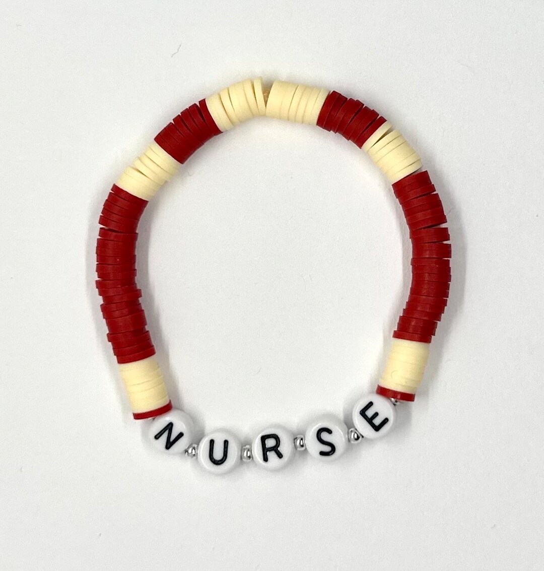 NURSE Heishi Bracelet - Custom Nurse Bracelet - Gift for Nurses ...