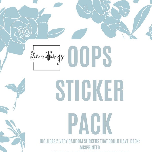 Oops Stickers - Etsy