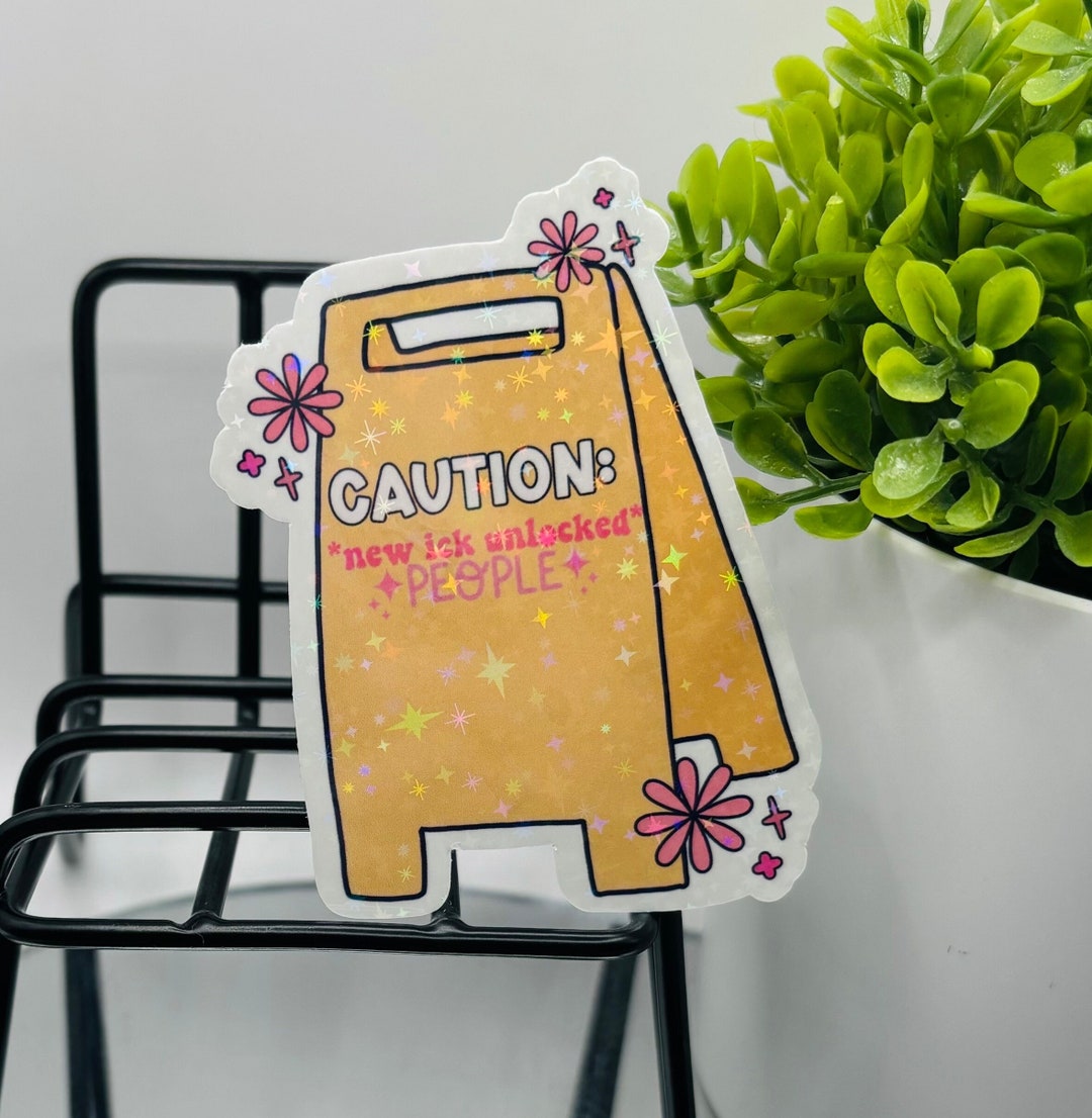 New Ick Unlocked Holographic Sticker, Laptop Holographic Sticker, Water ...