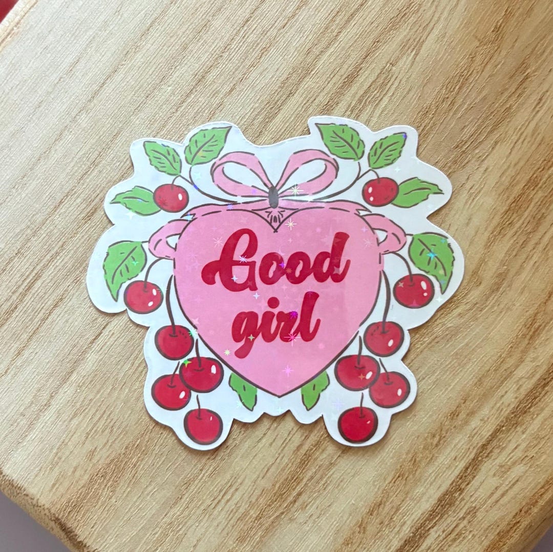 Good Girl Holographic Waterproof Sticker for Kindle Cases, Laptops, and ...