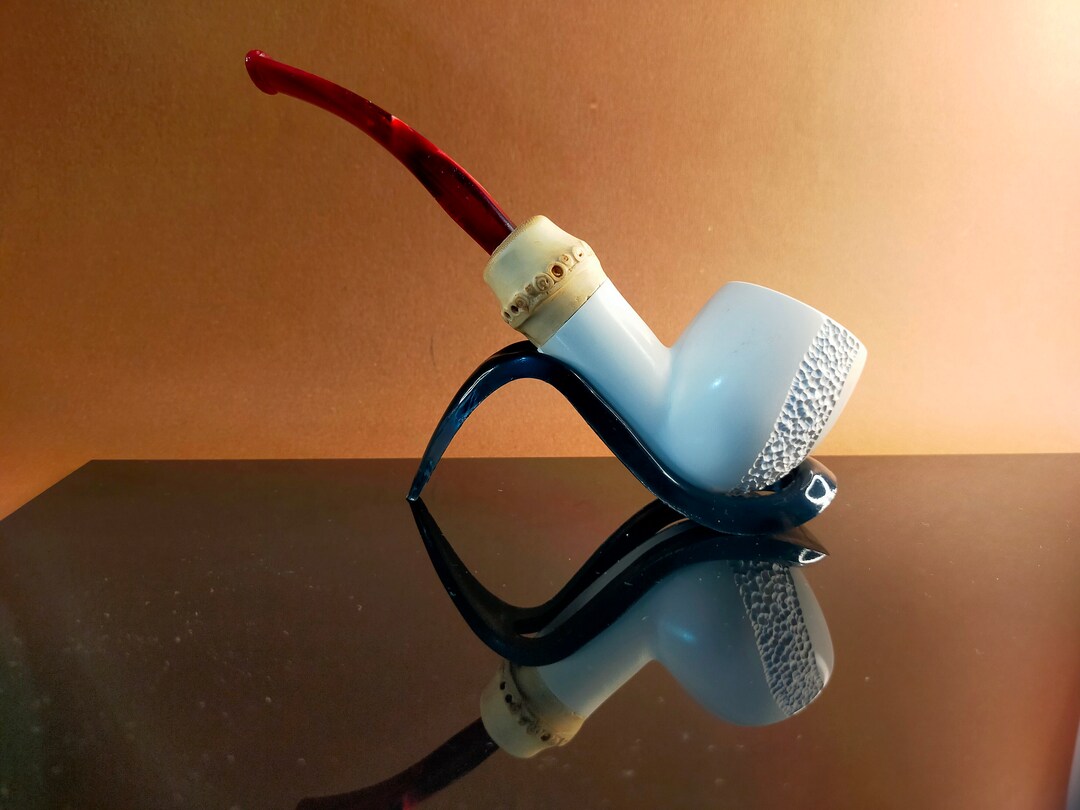 Apple Shape Meerschaum Pipe With Natural Bamboo - Etsy