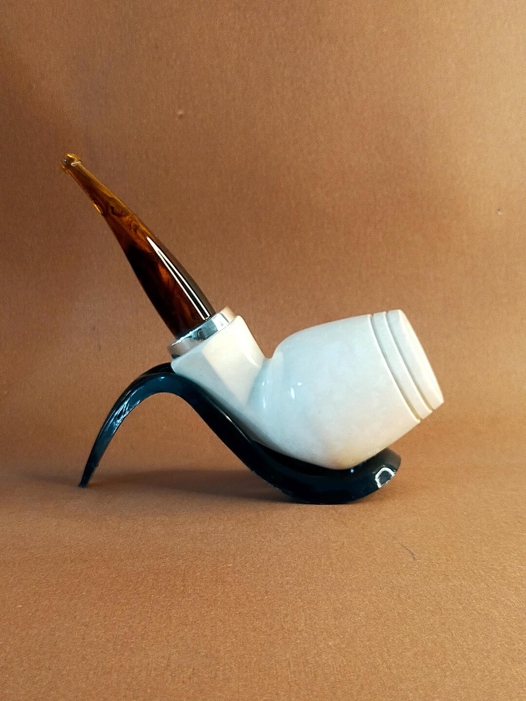 Natural Shape Calabash Reverse Special Meerschaum Block With 925 ...