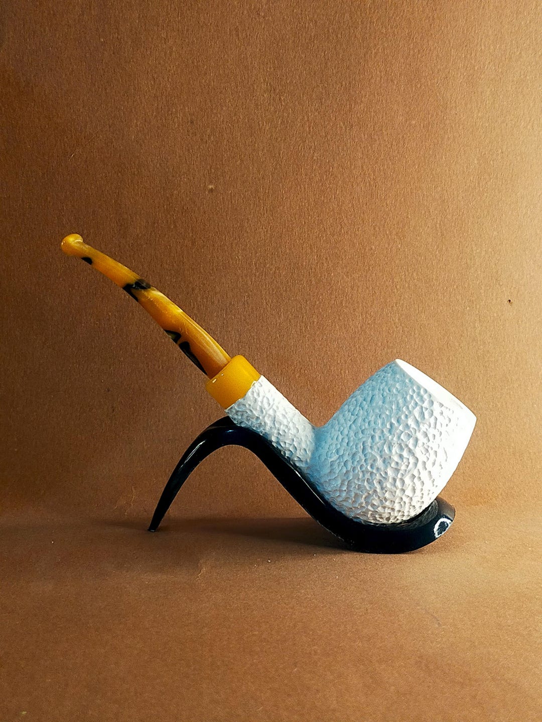 Billiard Shape Rustic Meerschaum Pipe,big Size - Etsy