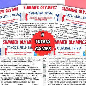 2024 Summer Olympics Mega Game Pack | 30 Summer Olympic Family Games ...