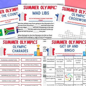 2024 Summer Olympics Mega Game Pack | 30 Summer Olympic Family Games ...
