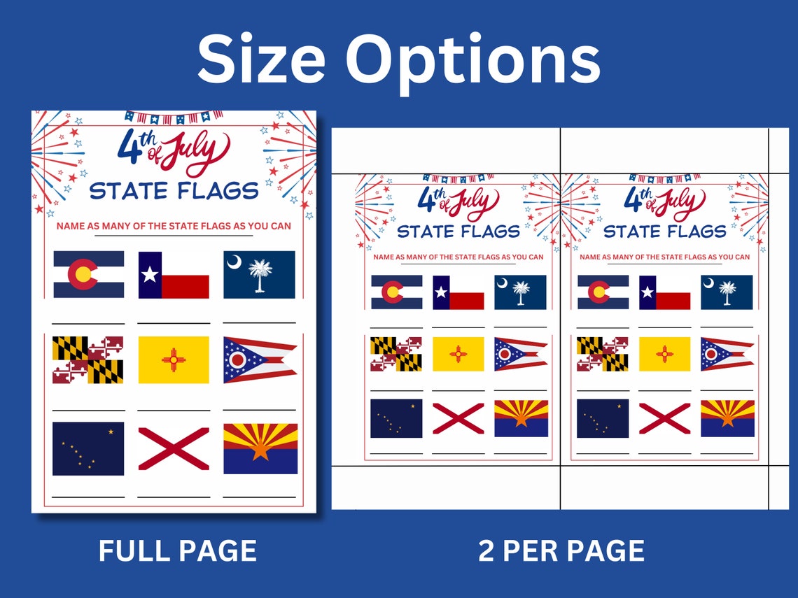 4th of July Printable Family Game Collection Fourth of July Kids Games ...