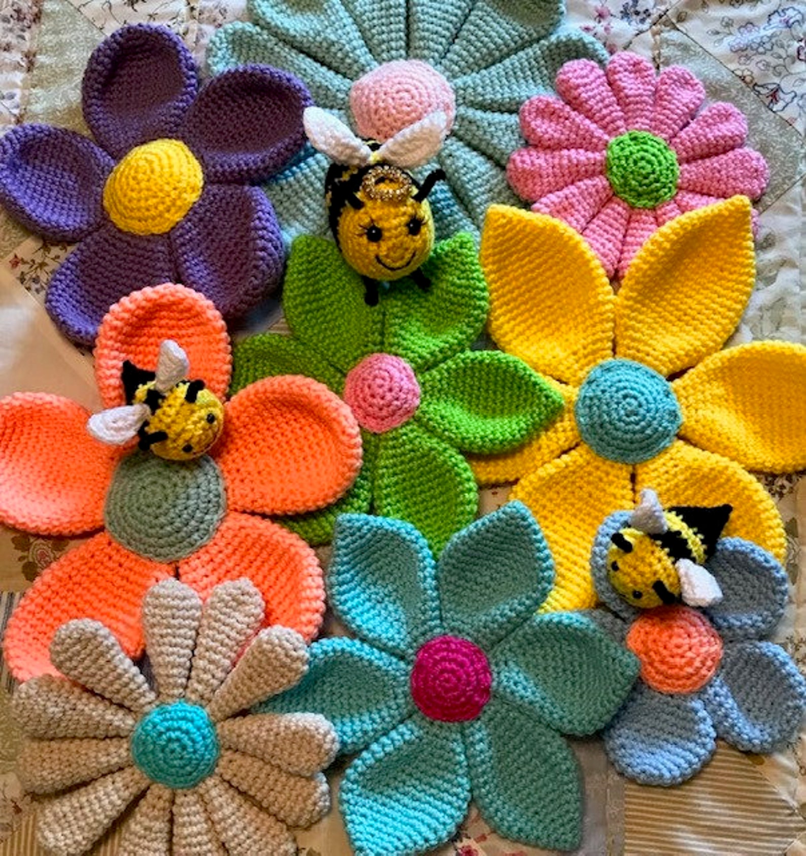Leyla's Flower Patch Crochet Pattern - Etsy