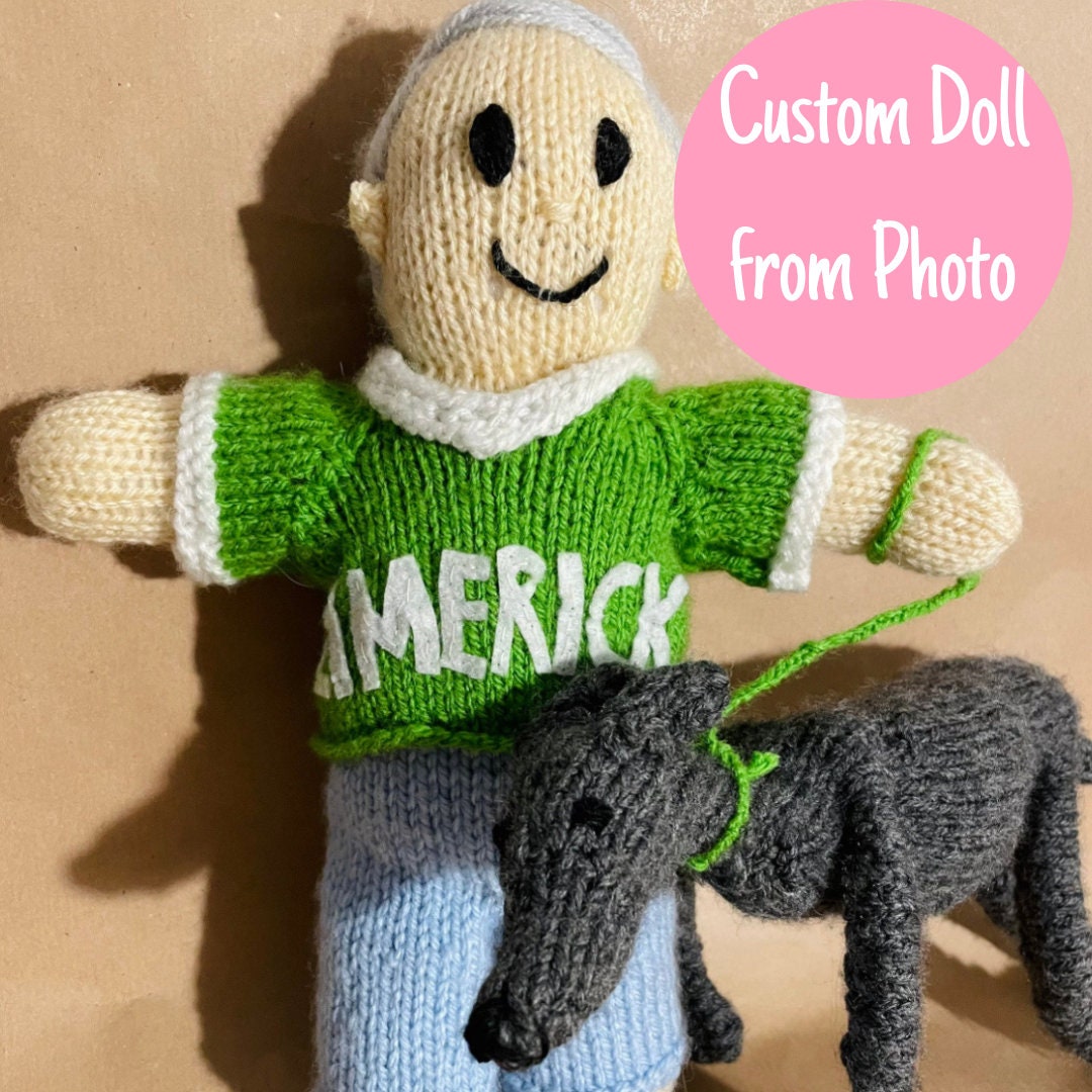 Customised Personalised GAA Knitted Doll From Photo, GAA Lover, GAA ...