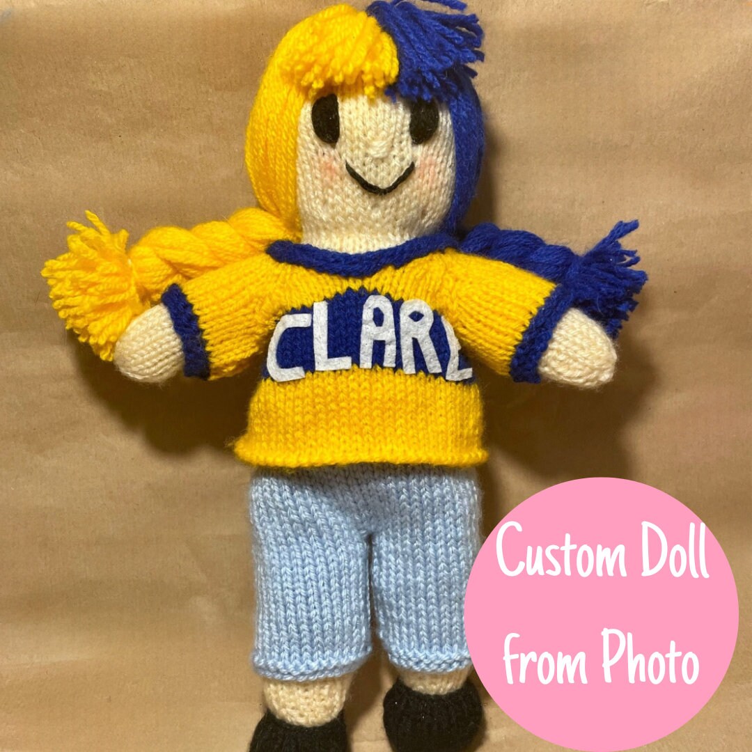Customised Personalised GAA Knitted Doll From Photo, GAA Lover, GAA ...
