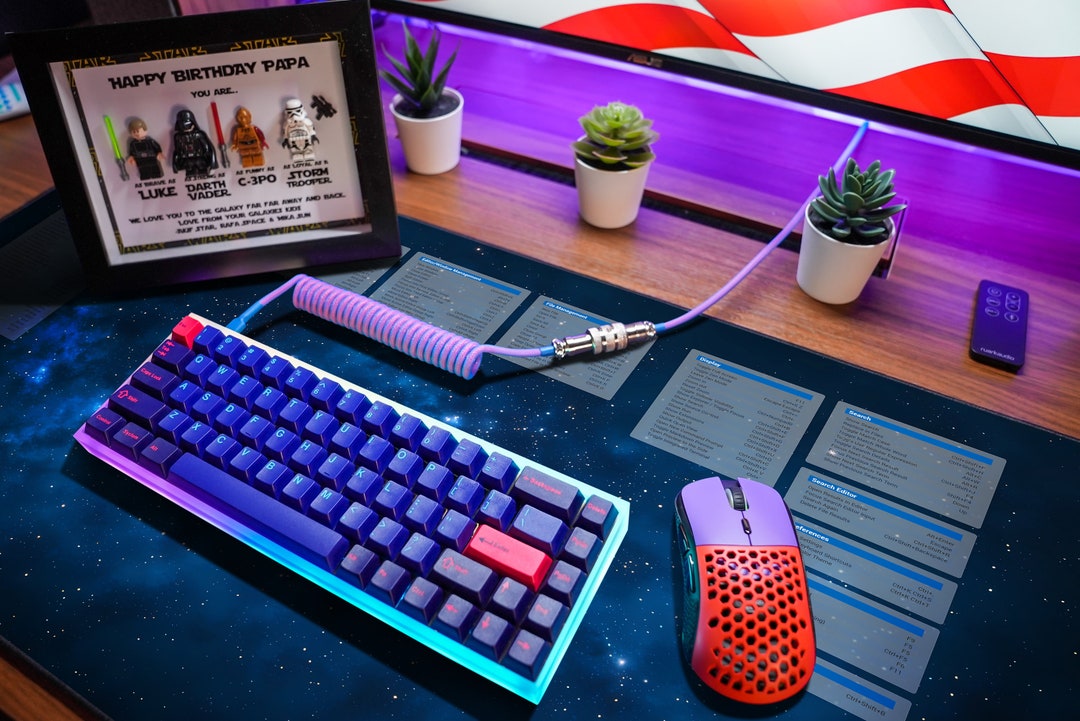 Xxl Vscode Keys Computer Mousemat Desk Mat T For A Programmer Stellar Canvas Etsy