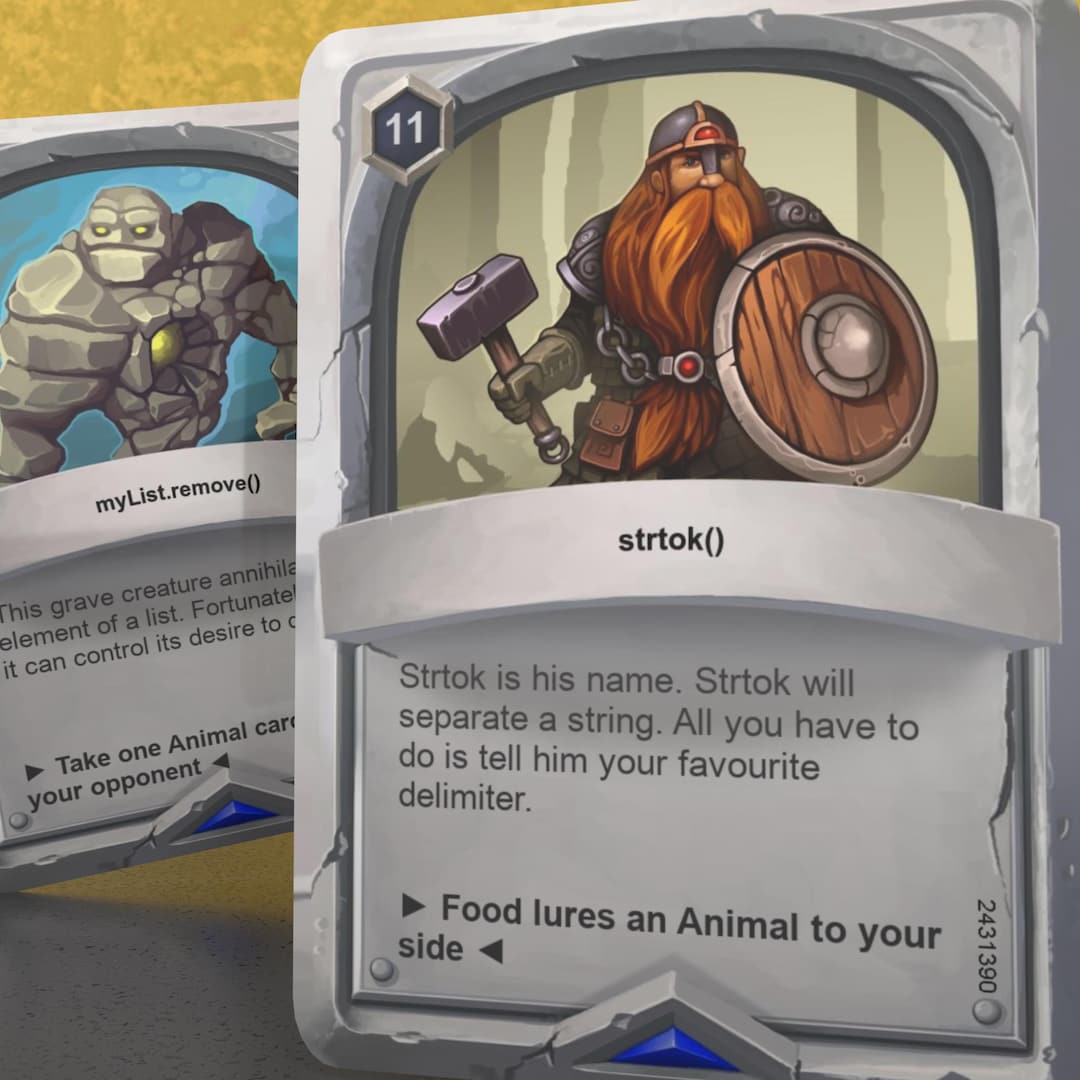 C++ Card Game - Fun Gift for Programmers / Developers - Learn / Play ...