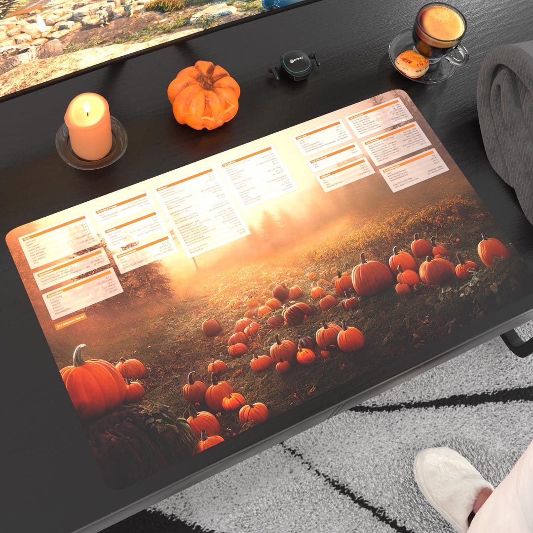 XXL Windows 11 Keyboard Shortcut Desk Mat Halloween Gift Interior ...